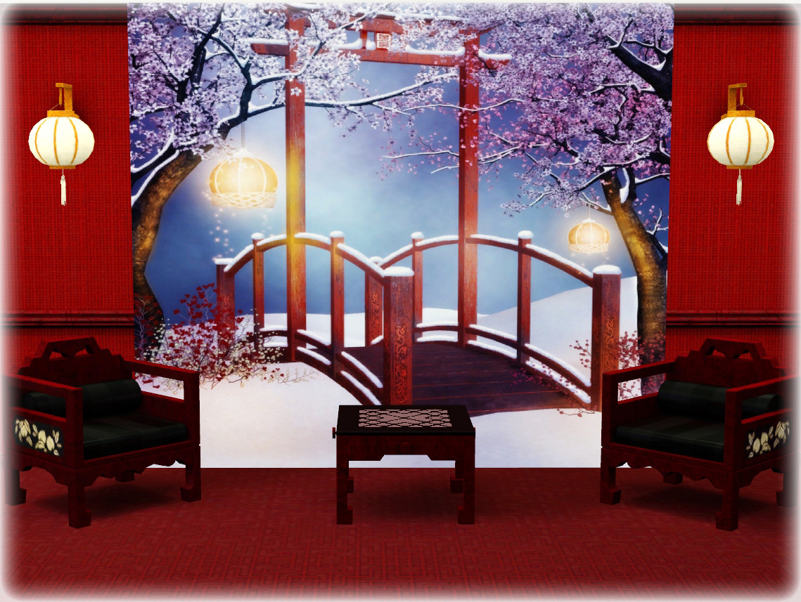 Helen-sims: TS3 Painting "Beautiful Winter - Orient"