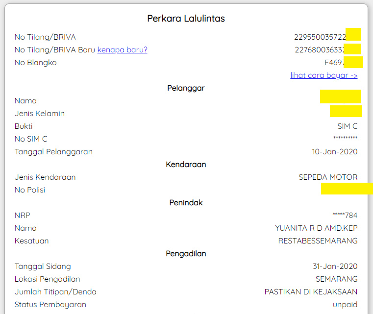 Pengalaman Sidang Tilang di Kejaksaan Negeri Kota Semarang Tahun 2020