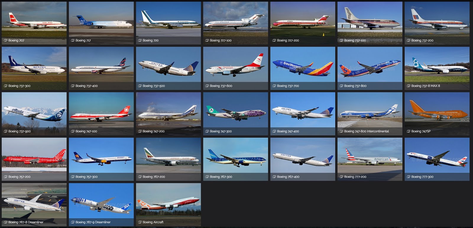 Boeing Aircraft Photos