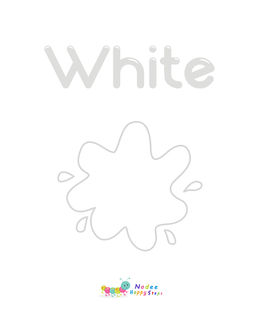 White Color - Colors Flashcards for Kids