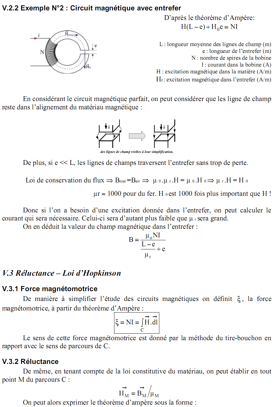 V CIRCUITS MAGNÉTIQUES