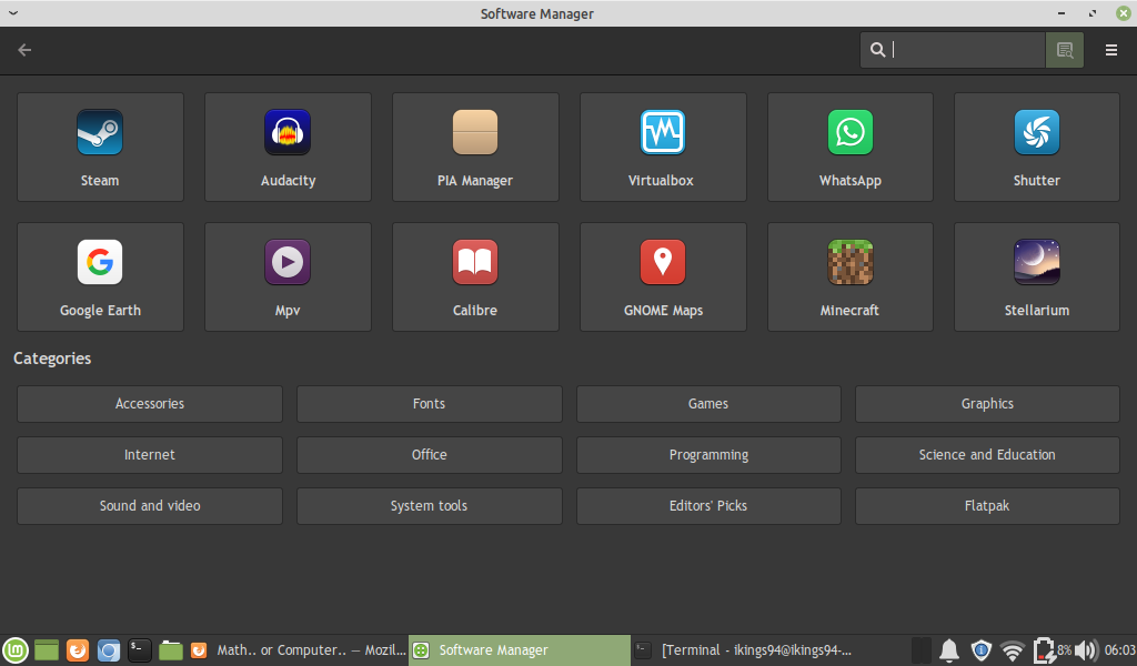 Software Manager Linux Mint: tempat segala instalasi aplikasi yang ...