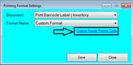 Printing Format and Barcode Settings Help Guide