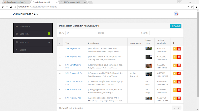 Source Code Aplikasi GIS Responsive dengan PHP 7 dan Google Maps API | YukCoding