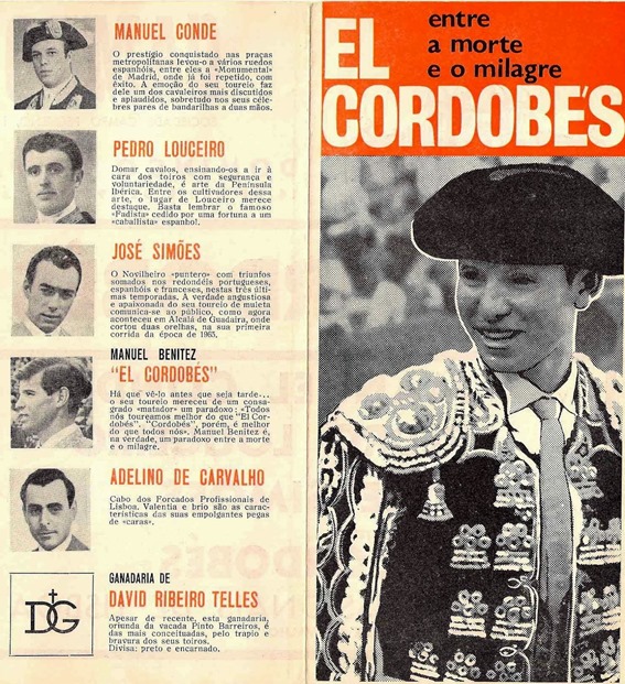 Farpas Blogue: O mítico "El Cordobés" estreou-se há 57 anos no Campo ...