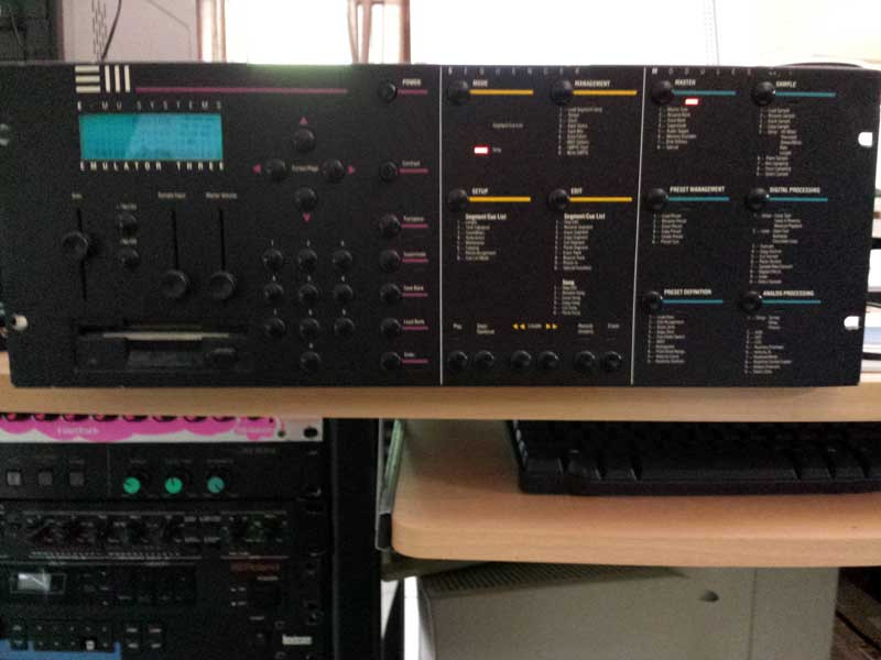 MATRIXSYNTH: Emulator EMU EIII Black Rack Mount Digital Sampler with ...