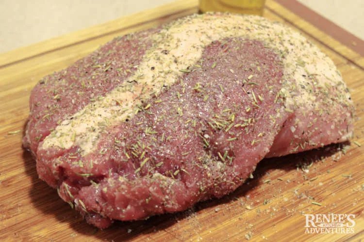 Pork Ribeye Roast with Mushroom Gravy | Renee's Kitchen Adventures