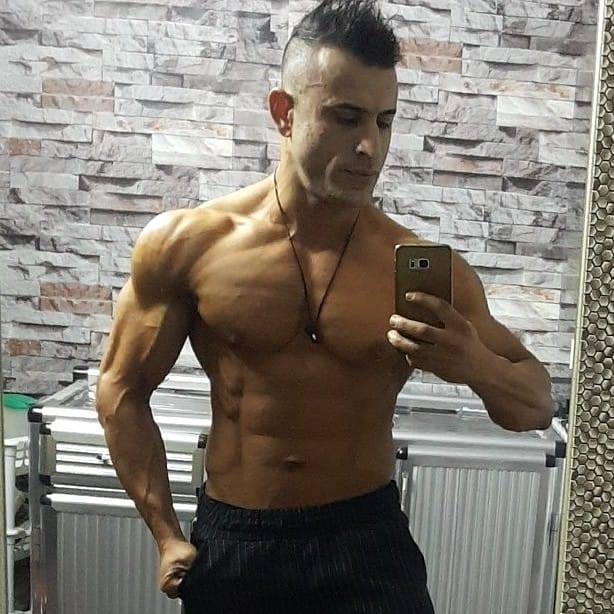 world bodybuilders pictures: libyan bodybuilder aryan mustafa from tripoli