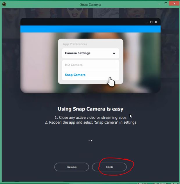 برنامج سناب كاميرا للكمبيوتر Snap Camera pc