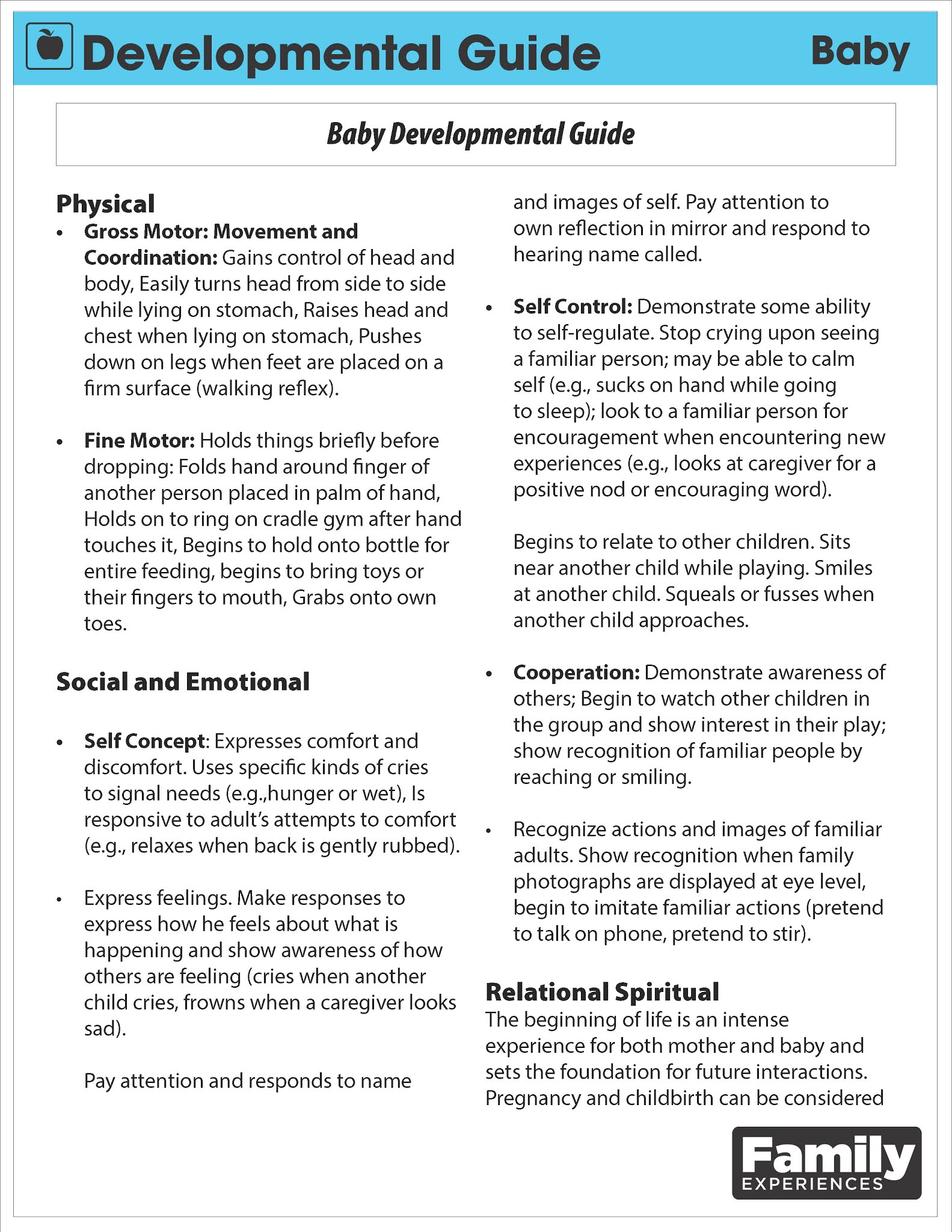 Pritchard Kids: Baby Developmental Guide