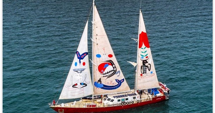 Arctic Northwest Passage: 120 Foot Sailing Vessel INFINITY waiting sea ...