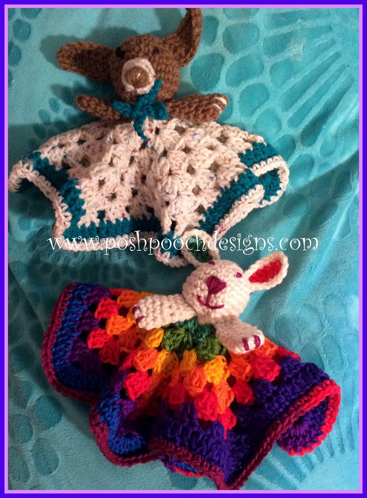 Posh Pooch Designs : Rainbow Baby Bunny Lovie Crochet Pattern | Posh ...