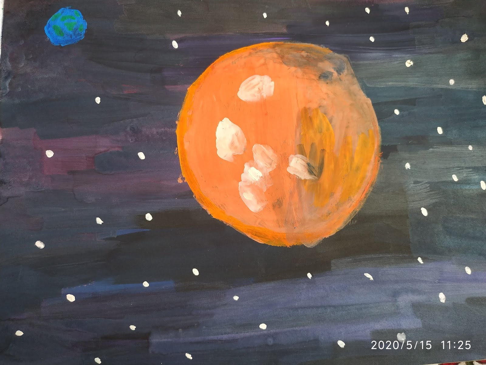 Neha and Virat - Fun and Creative Kids: Painting Of The Planet Mars ...