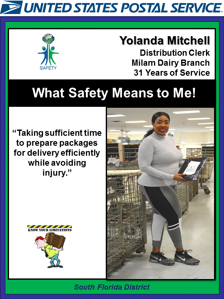 South Florida Postal Blog: 'What Safety Means to Me!
