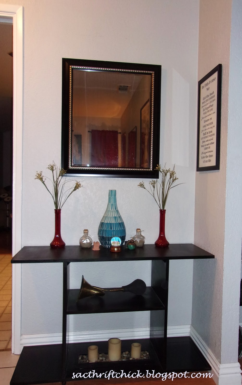 How to Upcycle a TV Stand to Entryway Table