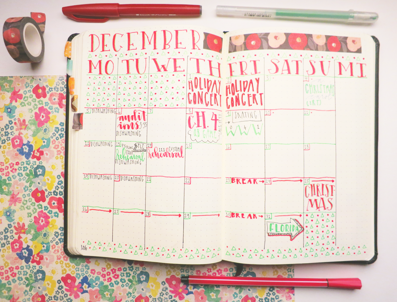 Our Journey in Journals: December Bullet Journal Setup