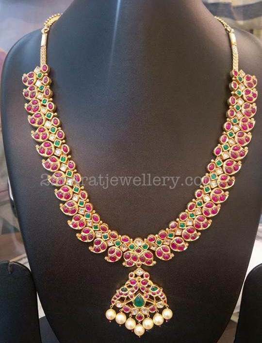 Simple Ruby Mango Set 80 grams - Jewellery Designs
