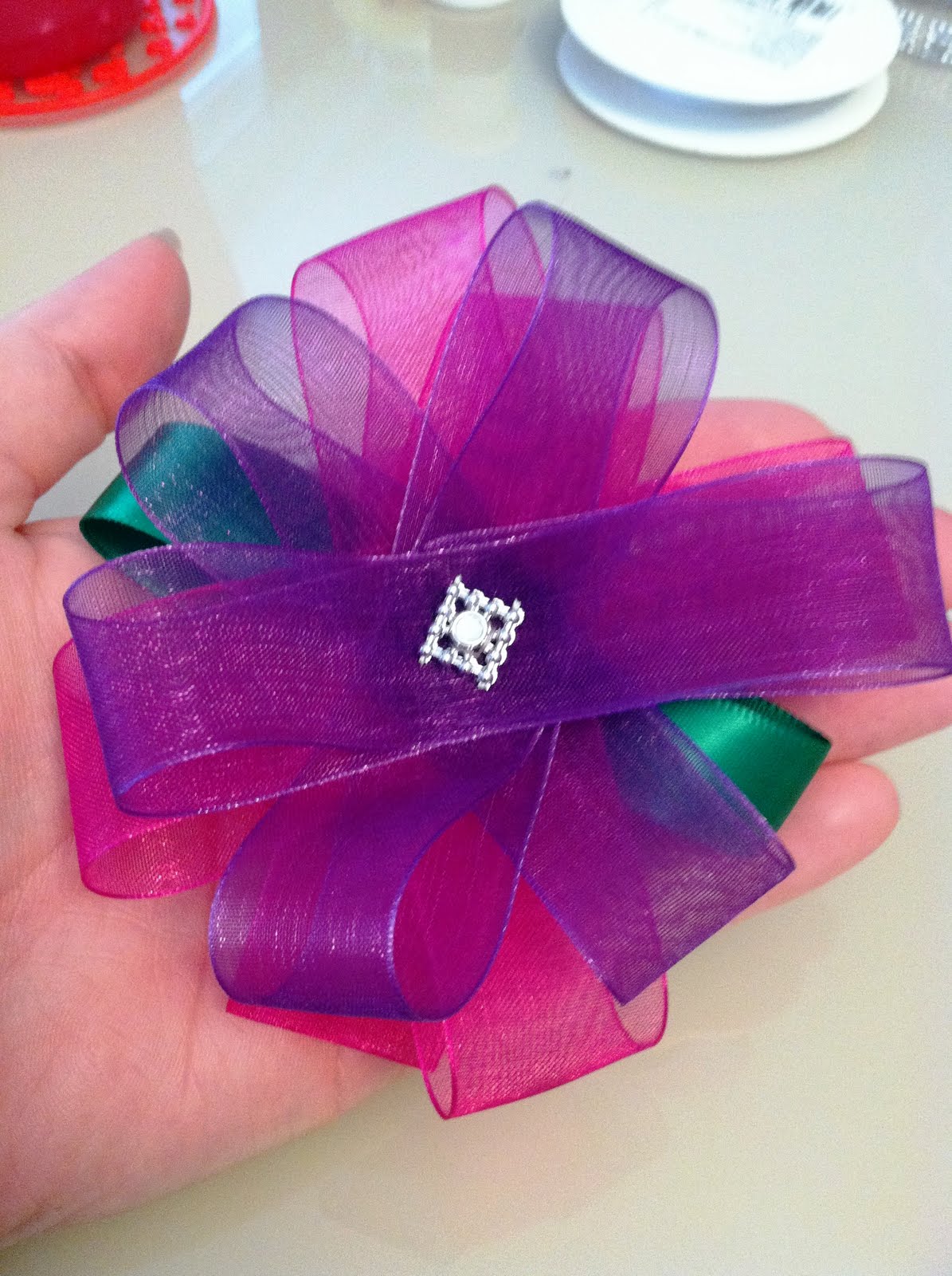 Silver Rose Sewing: More Ribbon Flowers