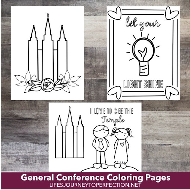 Life's Journey To Perfection: Several General Conference Coloring Pages ...