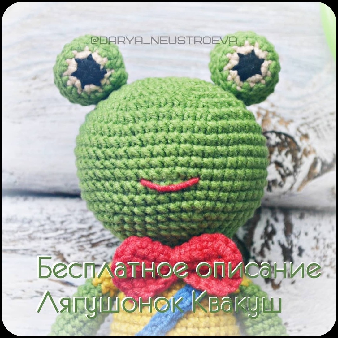 Samyelinin Örgüleri: Frog With Bow Tie (Free Pattern)