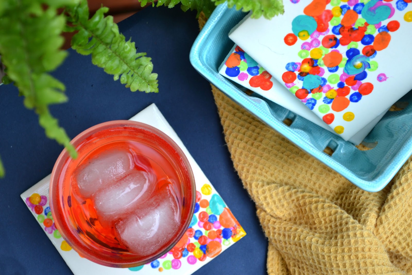 Attic Lace: How To Make Colorful Coasters!