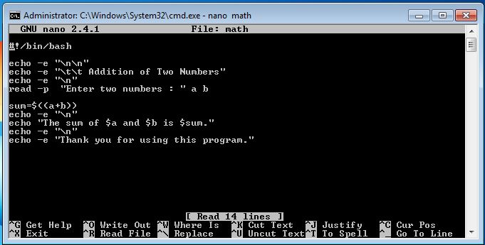 Free Programming Source Codes And Computer Programming Tutorials Addition Of Two Numbers In Bash