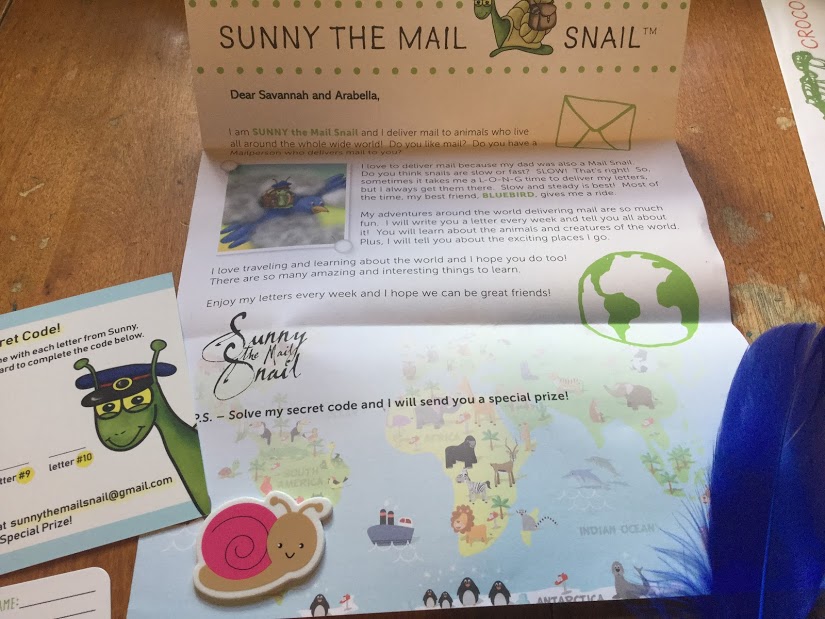 Inspired by Savannah: Kids Will Love Getting Mail Each Week from Sunny ...
