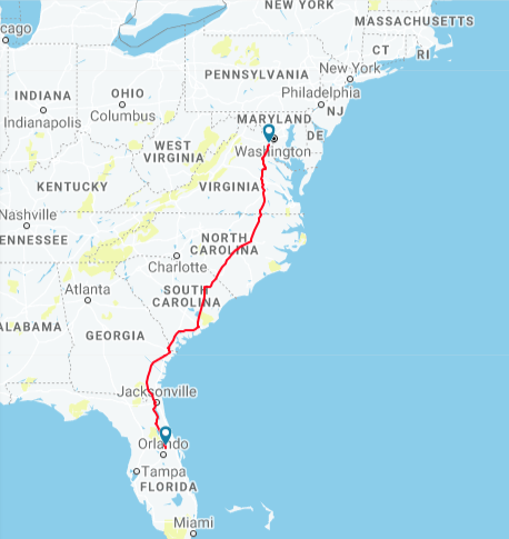 By Car and By Auto-Train