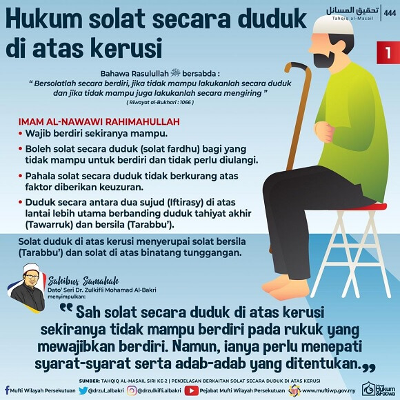 Cara Solat Secara Duduk Di Atas Kerusi