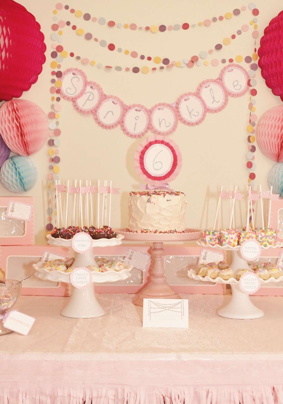 Icing Designs: Sprinkles Sprinkles Everywhere 6th Birthday Party
