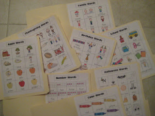 Kindergarten Smiles: Portable Word Walls...they are finally here!