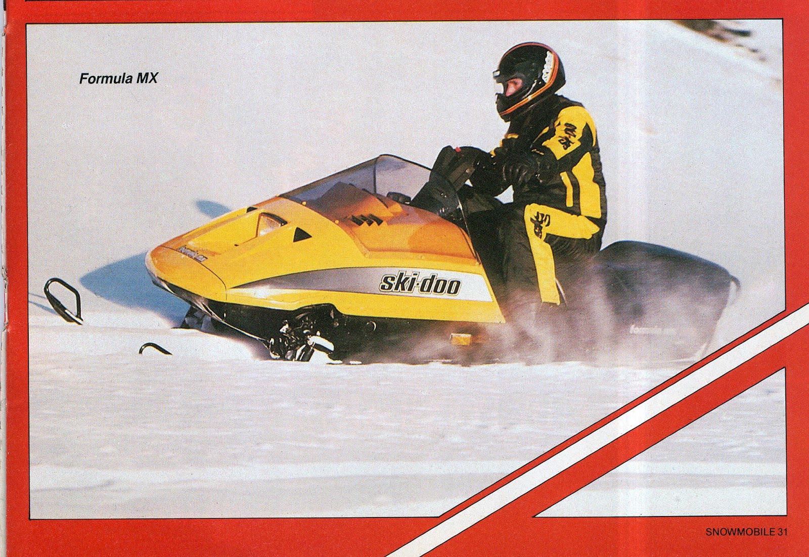 CLASSIC SNOWMOBILES OF THE PAST: 1985 SKI-DOO FORMULA MX SNOWMOBILE