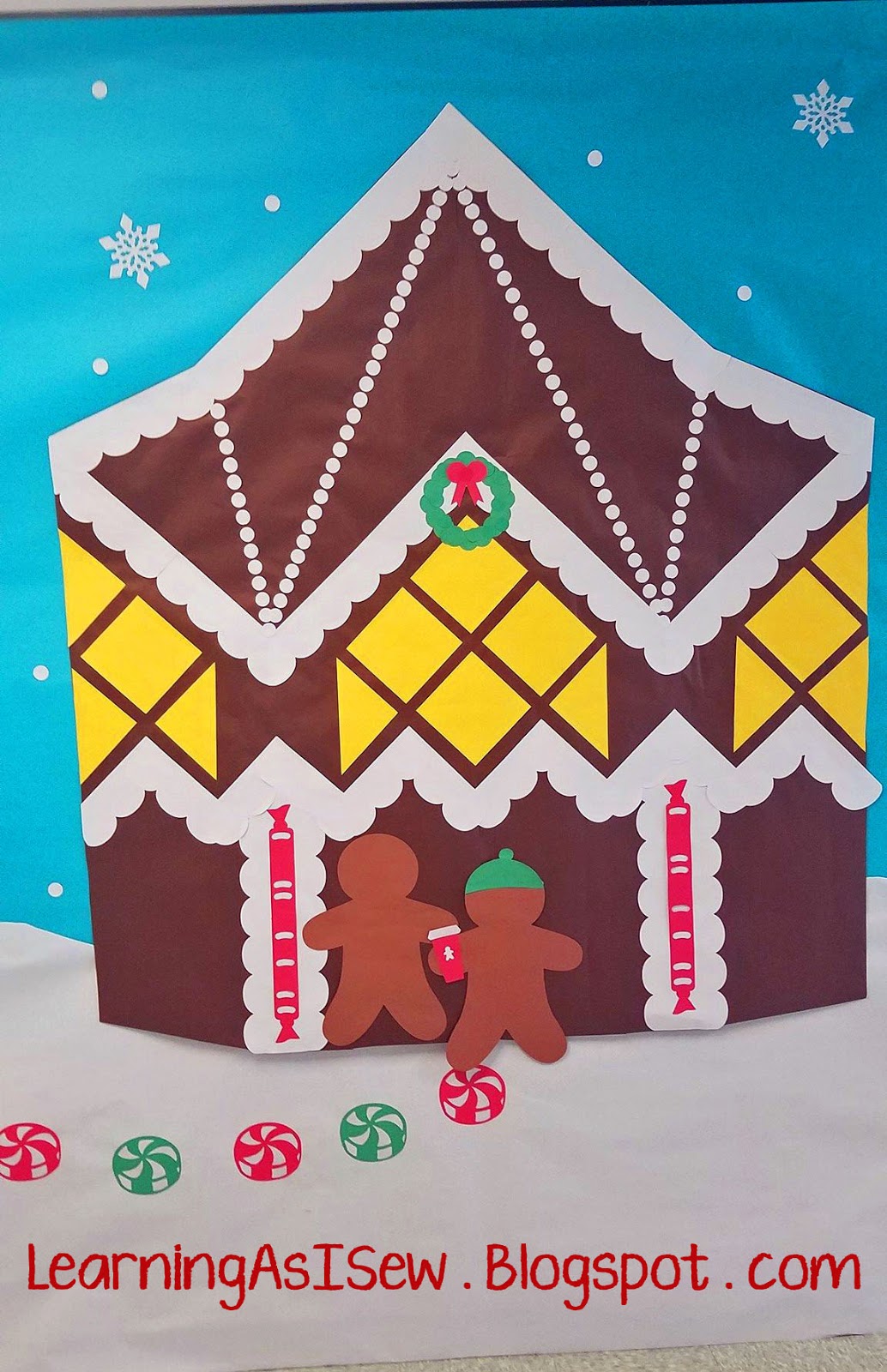 Learning As I Sew...bake, cut, and create: Gingerbread-themed Bulletin ...