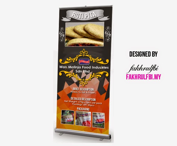 fakhrulfbi.my: Mockup Bunting + Business Card + Banner : Roti Pita Wan ...