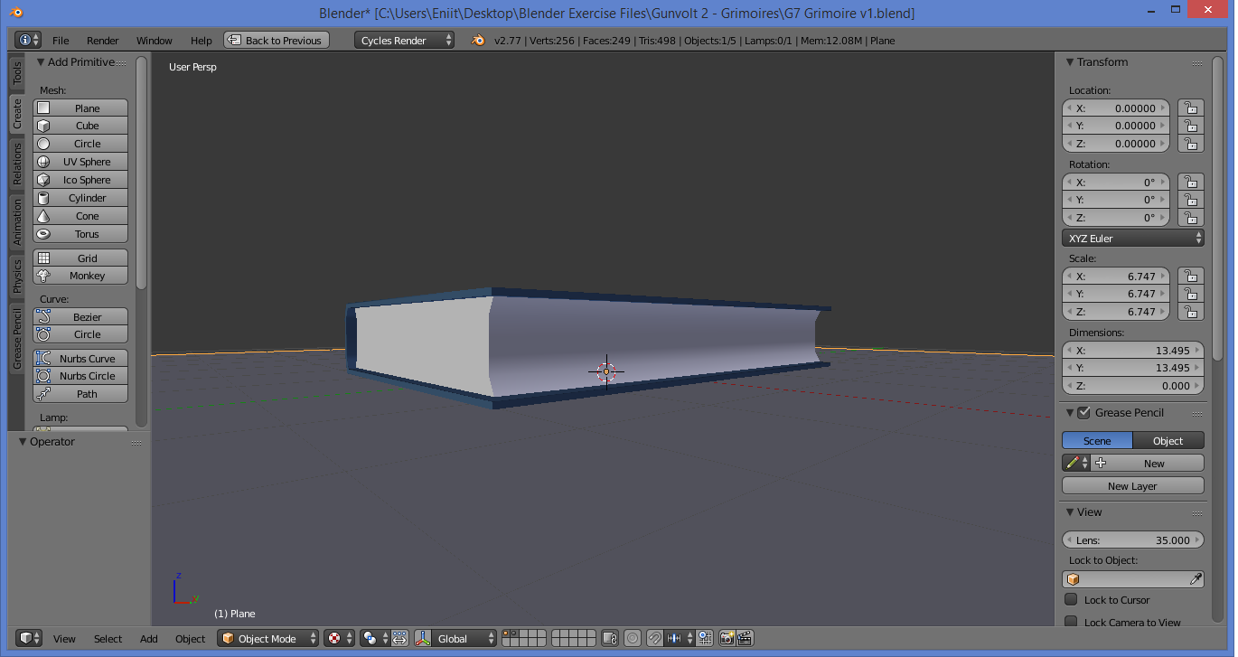 Eniitan Odutola: Gunvolt 2 - Grimoire 3D Model WIP