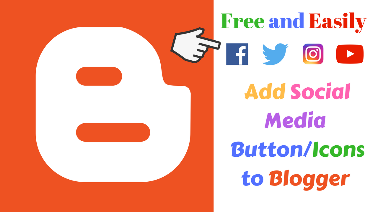 Social Media Follow Button To Blogger - Health and Wealth