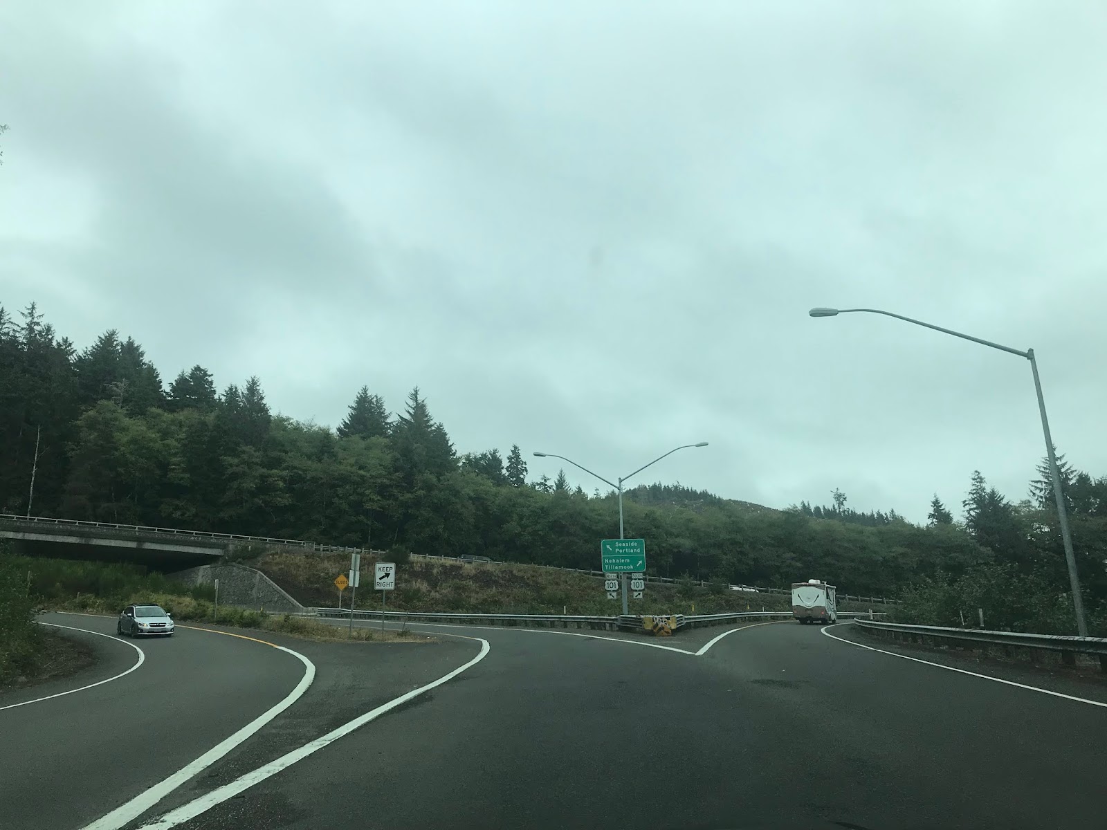 US Route 101 from Cannon Beach, Oregon over the Columbia River via the ...