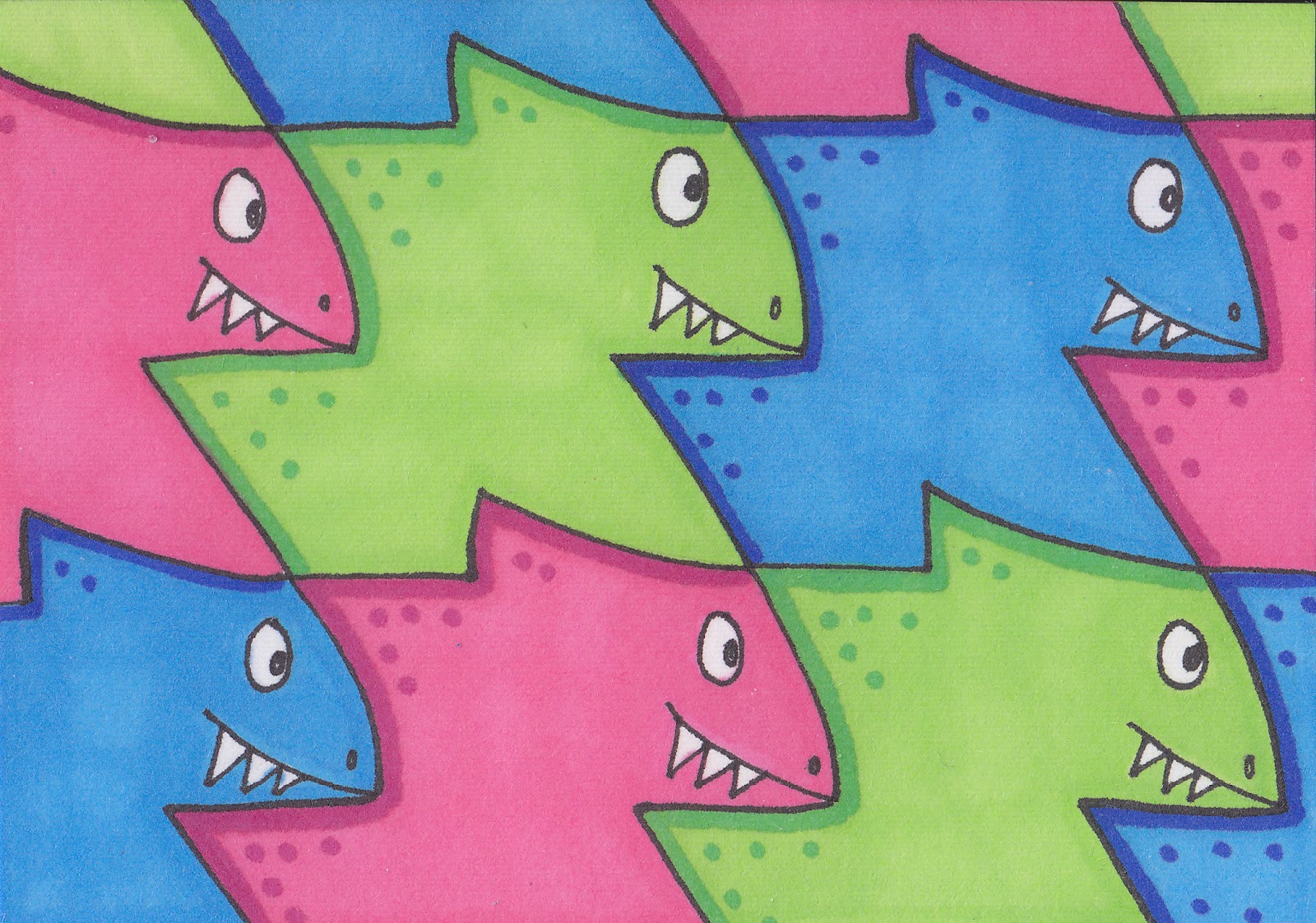 Easy Animal Tessellations For Kids