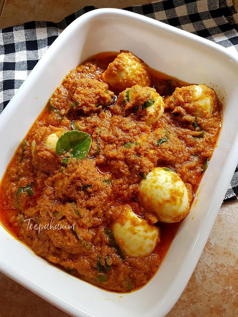 Resepi Rendang Telur,Makan Dengan Nasi Lemak Pun Sedap