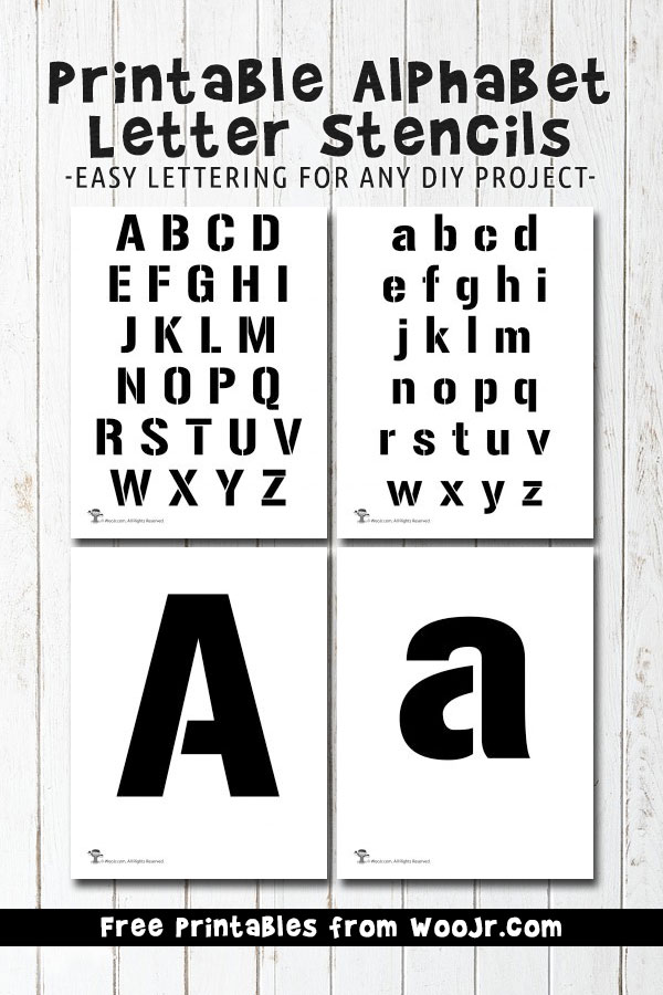 Printable Lowercase Letter Stencils - Birthday Letter