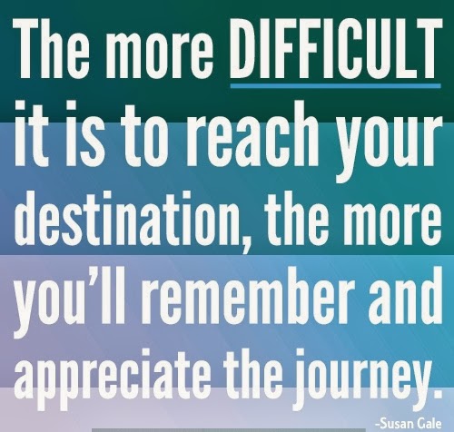 The more Difficult is to reach your destination the more you will ...