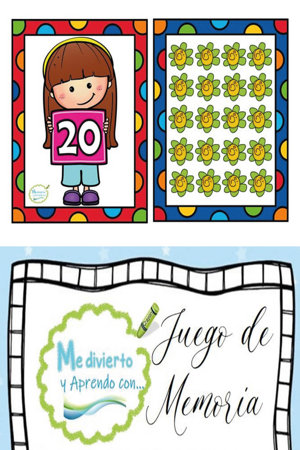 Memorama Números del 1 al 20 | Mundo de Rukkia