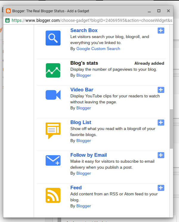 Blogger Magic - Using "Add a Gadget"