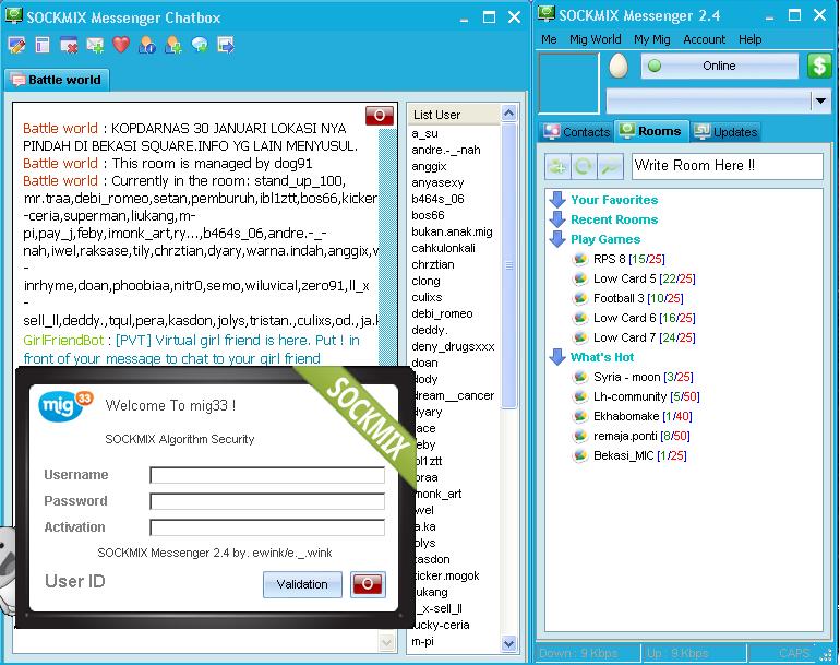mig33-malinau: - SockMix Messenger v2.4 (PC Chat)