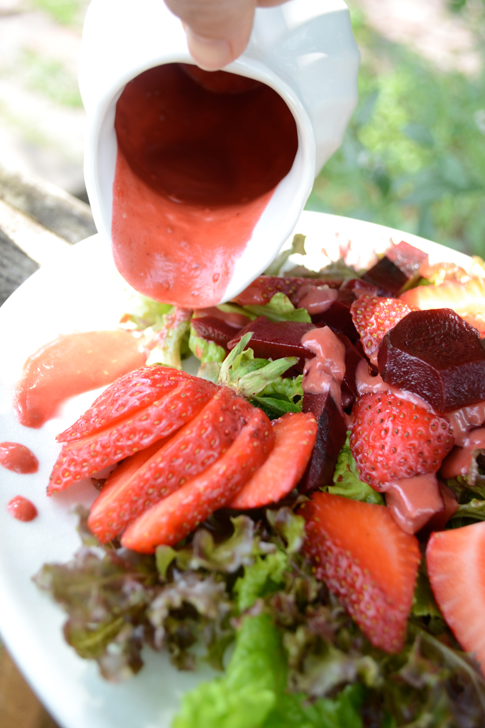 Strawberry and Pickled Beet Salad with Raspberry Balsamic Dressing ...