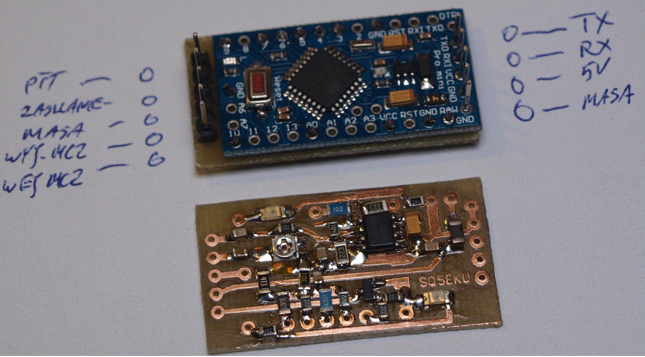 SQ5EKU: Compact AFSK1200 Modem @ KISS TNC