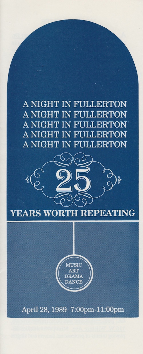 Jesse's Blog: A Night in Fullerton 1964-2009