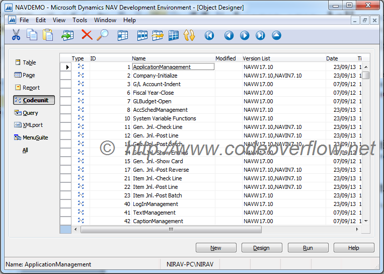 How to create new codeunit in Microsoft Dynamics Navision. - Codeoverflow.net