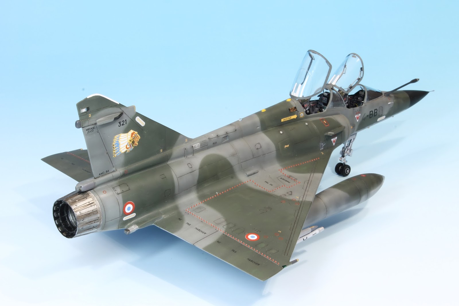 Istvan Michalko's scale models: Dassault Mirage 2000N - Heller, 1/48 ...
