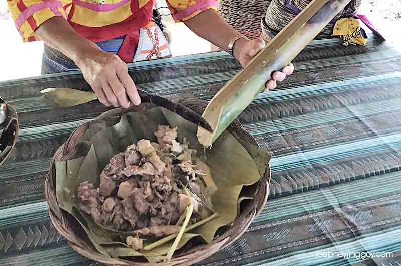 The star of the dining table- nilutlot na manok sa gata poured from its ...